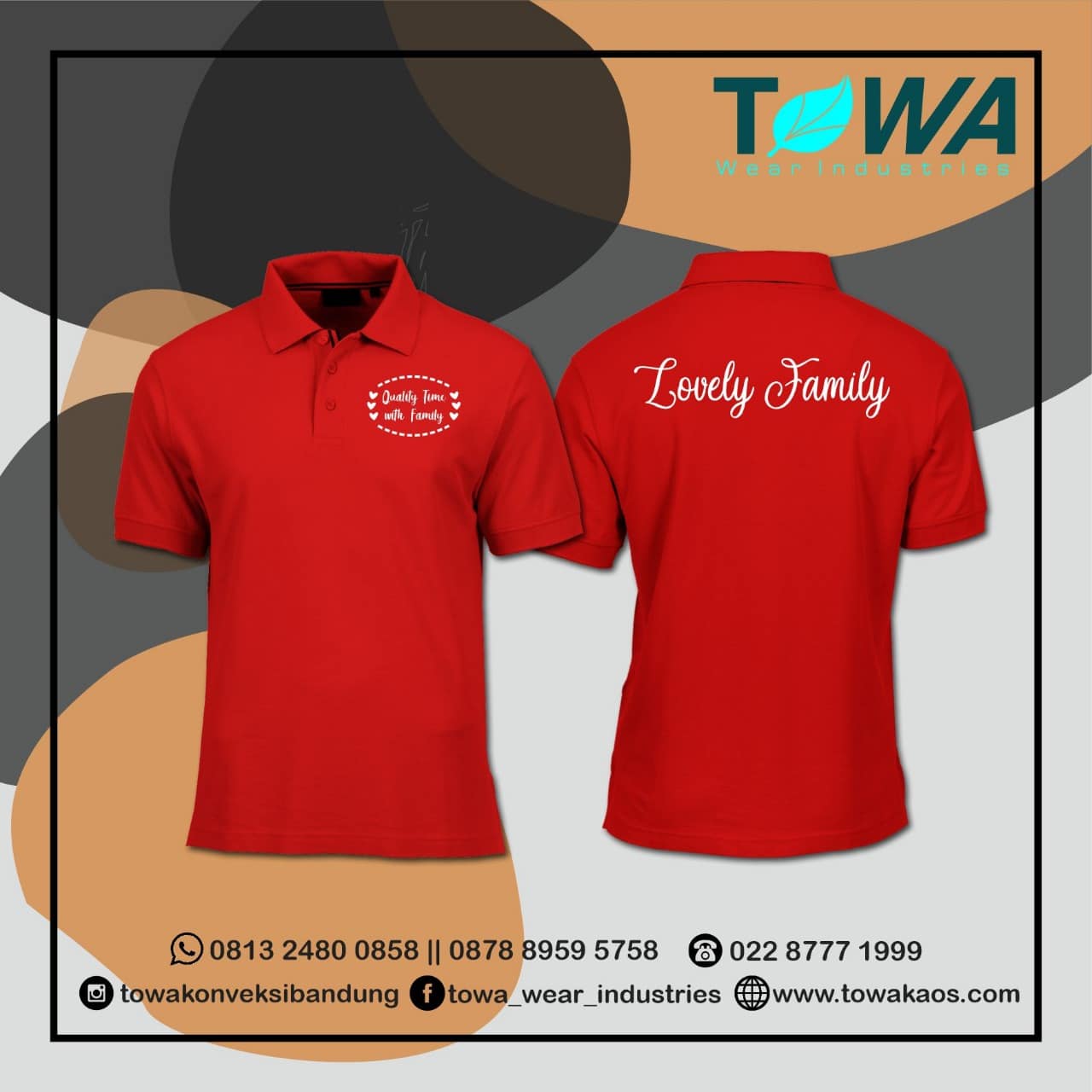 CONTOH DESIGN GAMBAR FAMILY GATHERING PERUSAHAAN - TOWA Konveksi ...