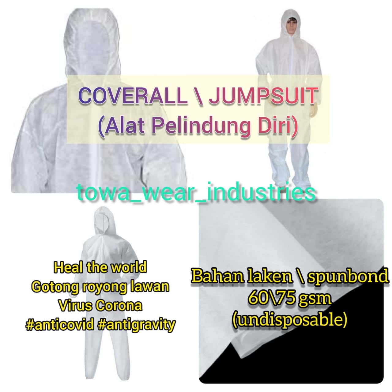 MENGENAL PAKAIAN APD (HAZMAT SUIT) YANG DIGUNAKAN TENAGA MEDIS - TOWA ...